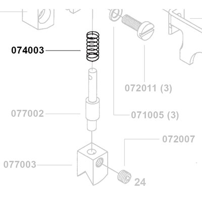 074003 - Center Guide Spring (Replaces 0034.2152) | Update Ltd