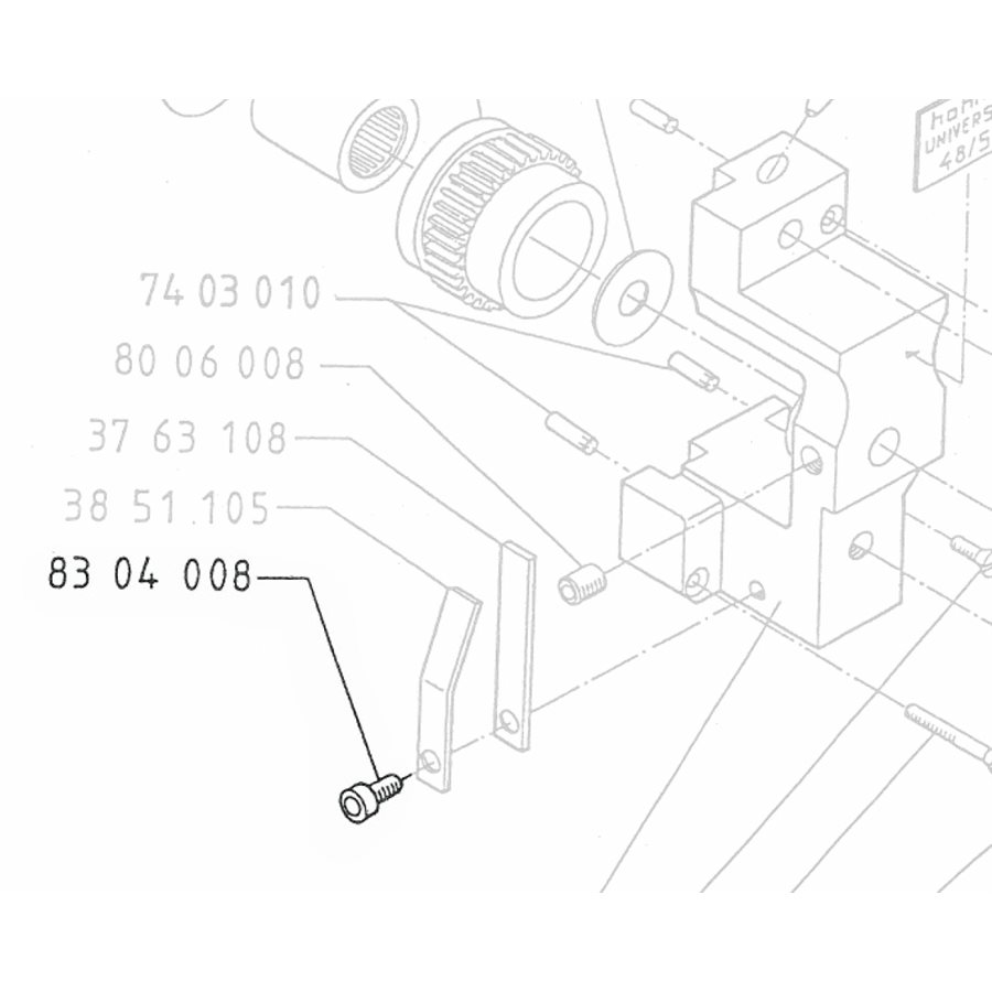 8304008 - Cap Screw, low head DIN 7984 M4x8 | Update Ltd