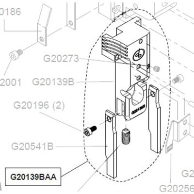 G20139BA - Pivot Block Assembly - G8 | Update Ltd