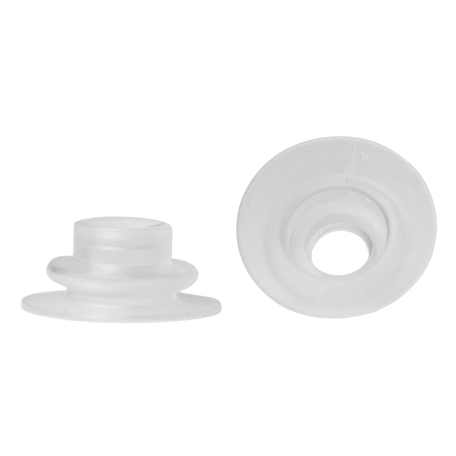 SU-104A - Clear Silicone Sucker, 1 Bellow 3/8 H x 3/4 W x 7/32 ID (5 ...