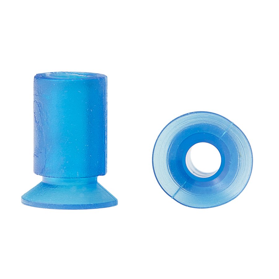 SU-104B - Blue Vinyl Sucker 1/2 H x 7/16 W x 1/8 ID (3.175mm) Muller ...