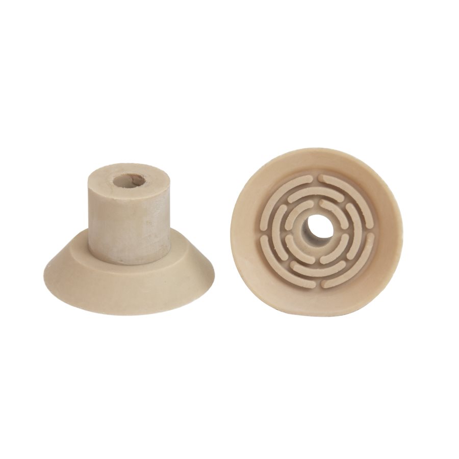 SU-59 - Tan Rubber Sucker w/Cleats 13/16 H x 1-3/8 W x 1/4 ID Harris ...