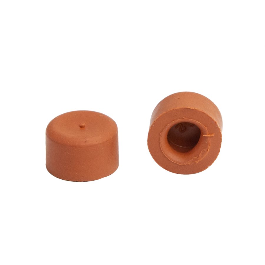 SU-98 - Orange Rubber Cap 5/16 H x 1/2 W x 1/4 ID (6.4mm) Muller ...