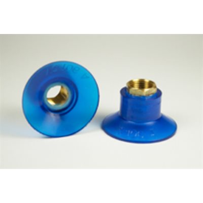 VC-106A 3/8 NPT - Blue Vinyl Vacuum Cup 1.25H x 2.03W x 3/8 NPT Style E ...