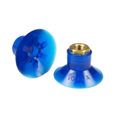 VC-13A 1/4 NPT - Blue Vinyl Vacuum Cup 1.67H x 2.48W x 1/4 NPT Style E ...
