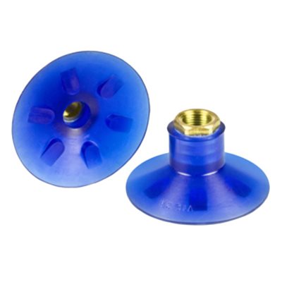 VC-31A 3/8 NPT - Blue Vinyl Vacuum Cup 1.48H x 3.09W x 3/8 NPT Style E ...