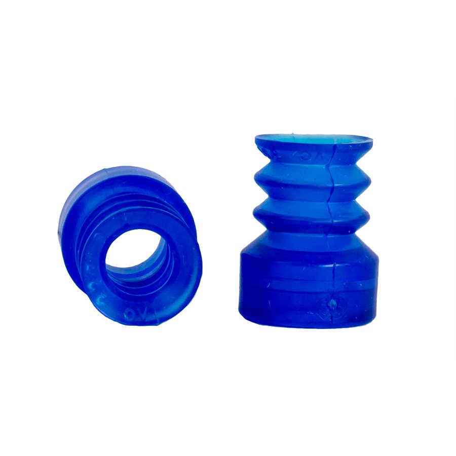 VC-33A-6 - Blue Vinyl Vacuum Cup .98H x .62W x .42B Style H | Update Ltd