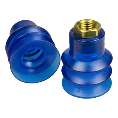 VC-33D 1/4 NPT - Blue Vinyl Vacuum Cup 2.00H x 1.51W x 1/4 NPT Female ...